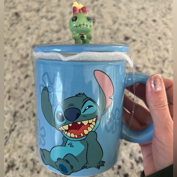 Disney | Dining | Disney Stich Coffee Mug Cup With Topper New | Poshmark